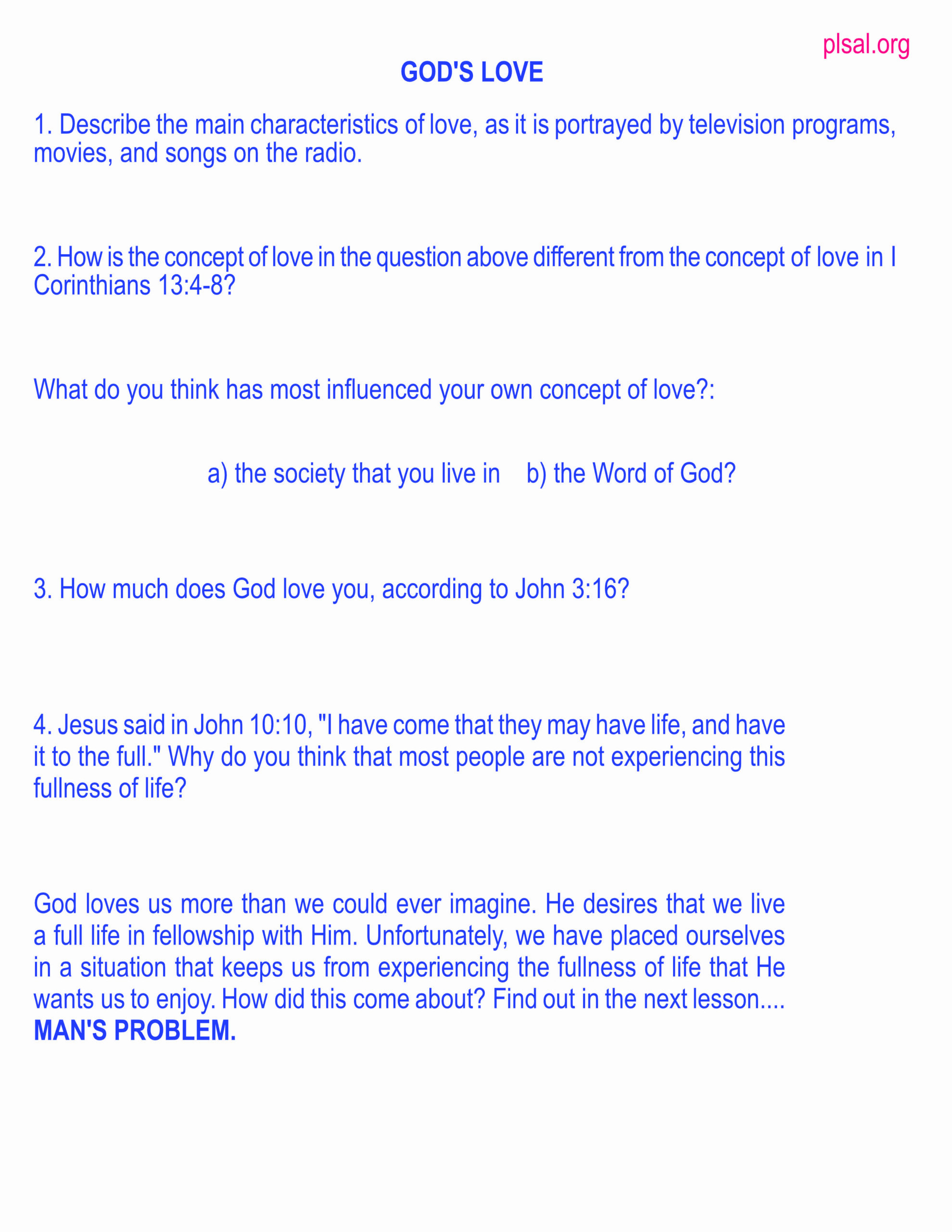 Getting to know God – International Student Corner